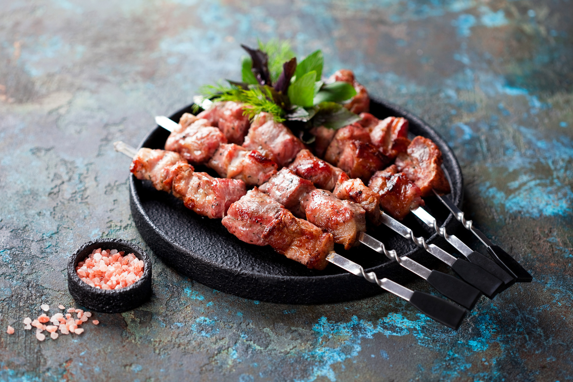 Grilled meat shashlik skewers, a Food & Drink Photo by Y. A. Photo