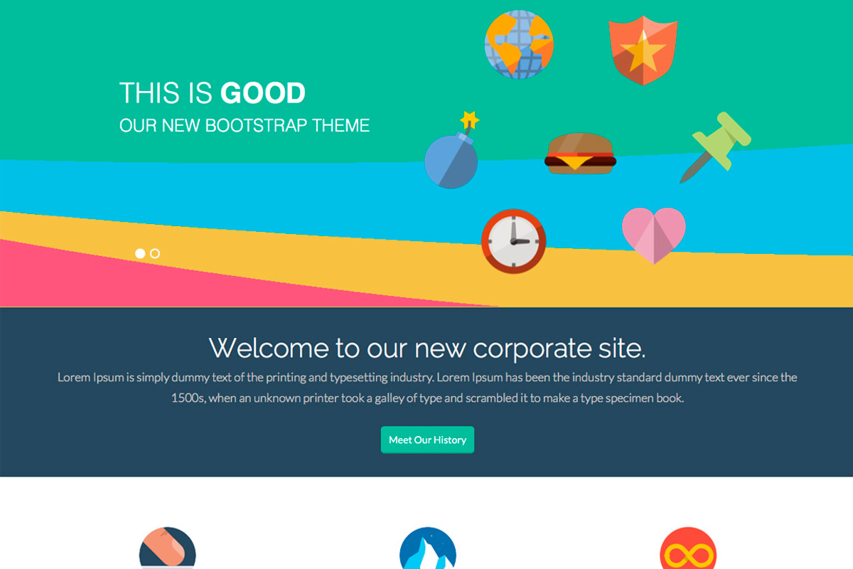 GoodWP - Bootstrap WordPress Theme, a WordPress Template by GentsThemes