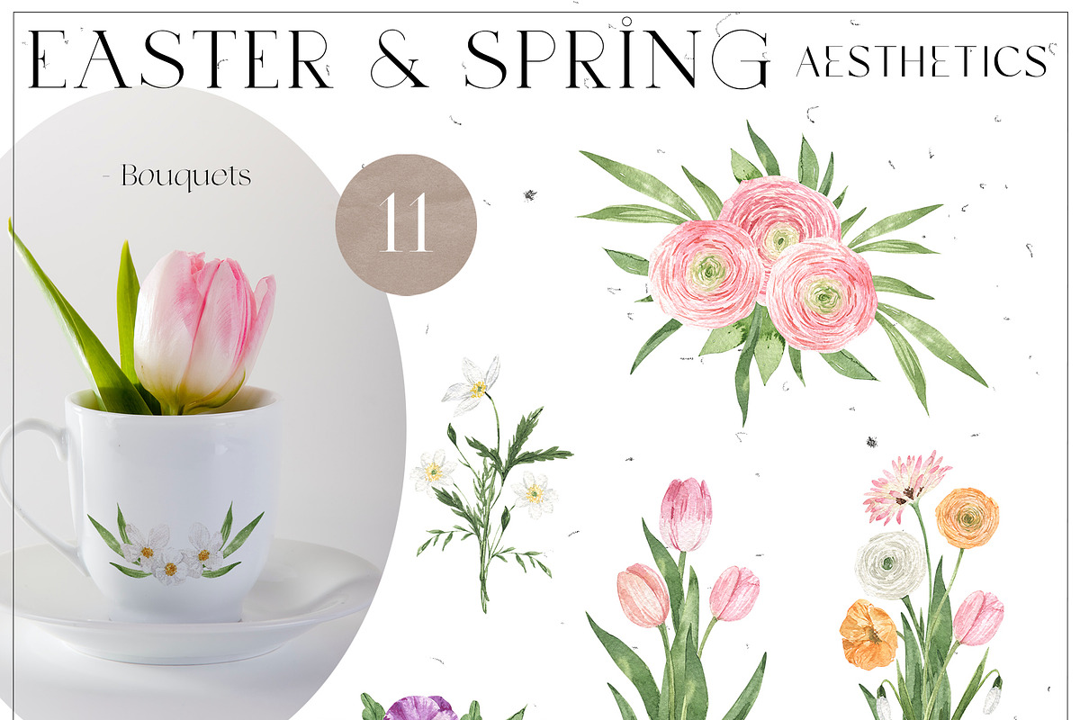 EASTER & SPRING aesthetics, a Decorative Illustration by LiChu Art