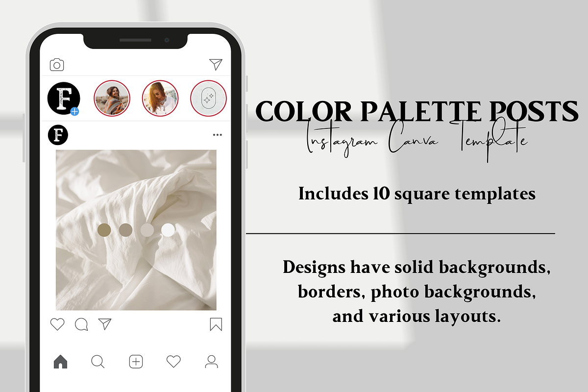 Color Palette Post CANVA Template