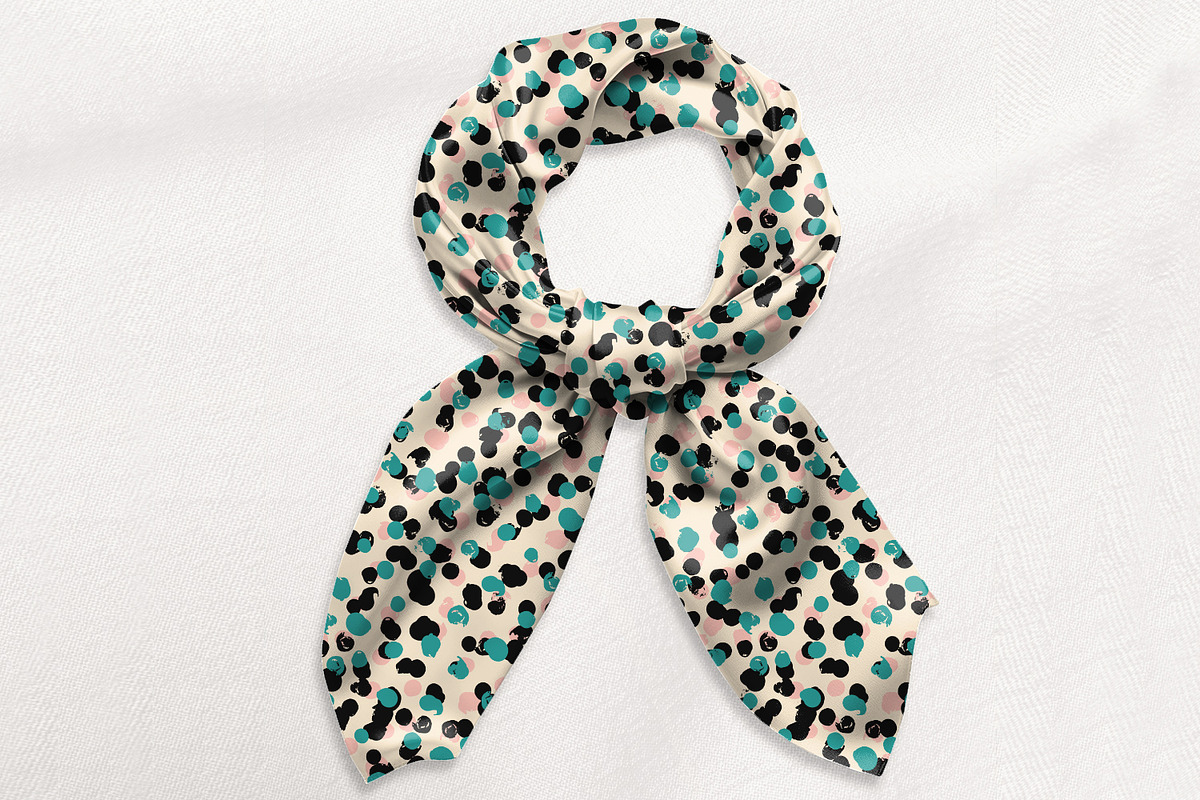 Painted Camo Spots Pattern, a Texture Illustration by MalyskaStudio