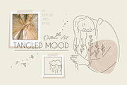 'Tangled Mood' Outline Art, an Illustration by svetlana.belaia ...