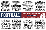 Football SVG Bundle Vol.2, a Graphic by CraftlabSVG