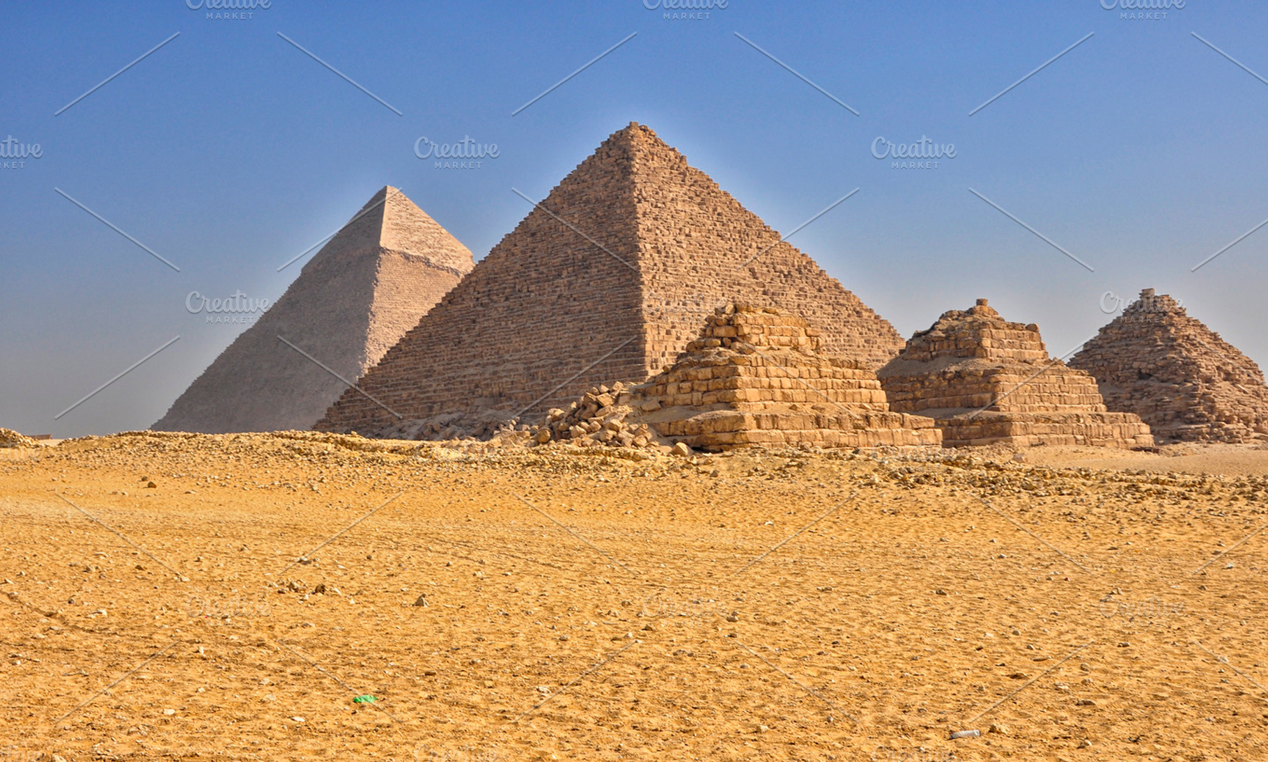 Egyptian pyramids containing pyramids, giza, and complex, an ...