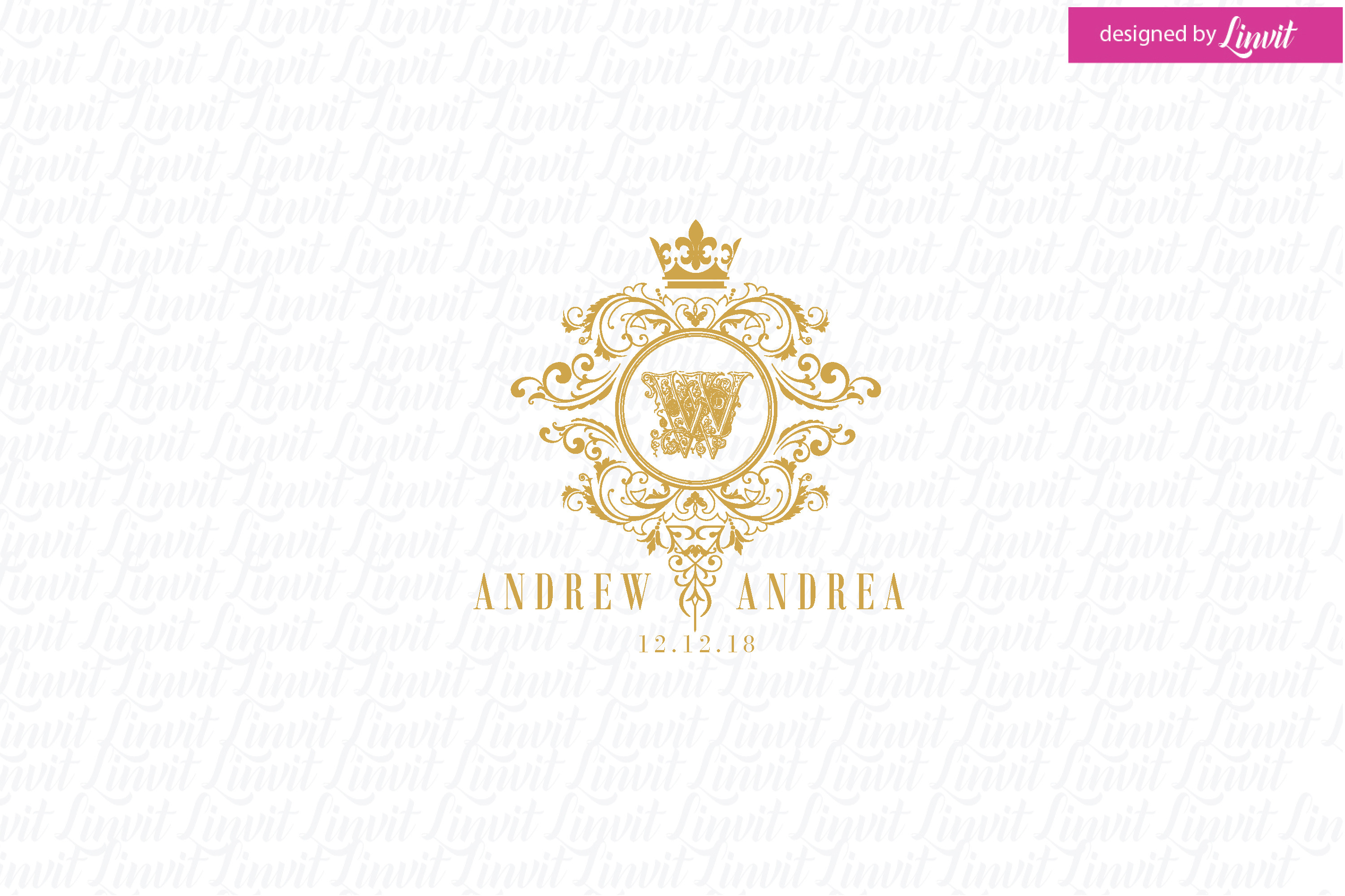 Royal Wedding Logo, a Branding & Logo Template by Linvit