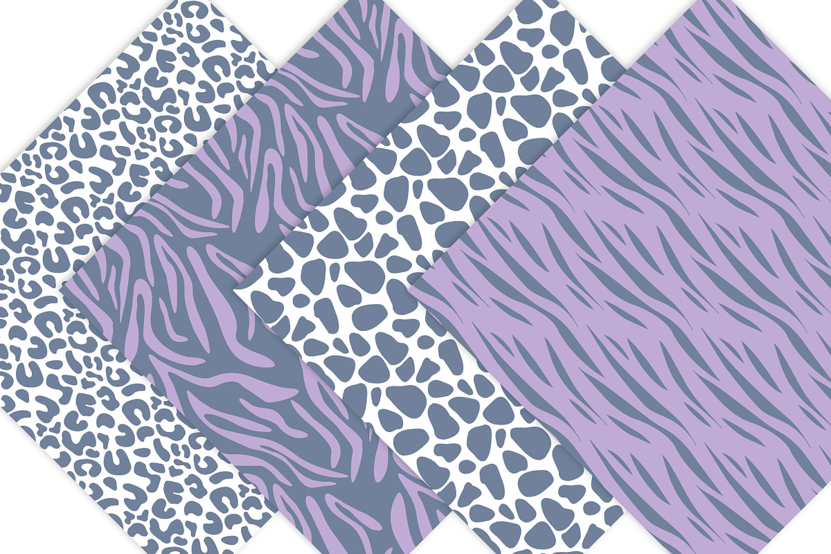 Animal Prints - Safari Digital Paper, a Pattern Graphic by Leska's Digitals
