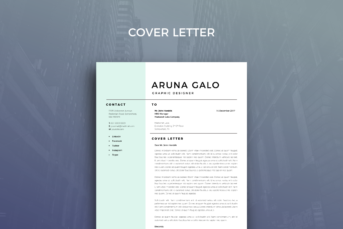 Resume Template 22, a Resume Template by graphicalcium