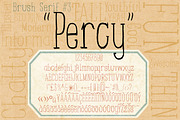 Brush Serif - Percy *Hand Painted*, a Serif Font by Ed J Brown
