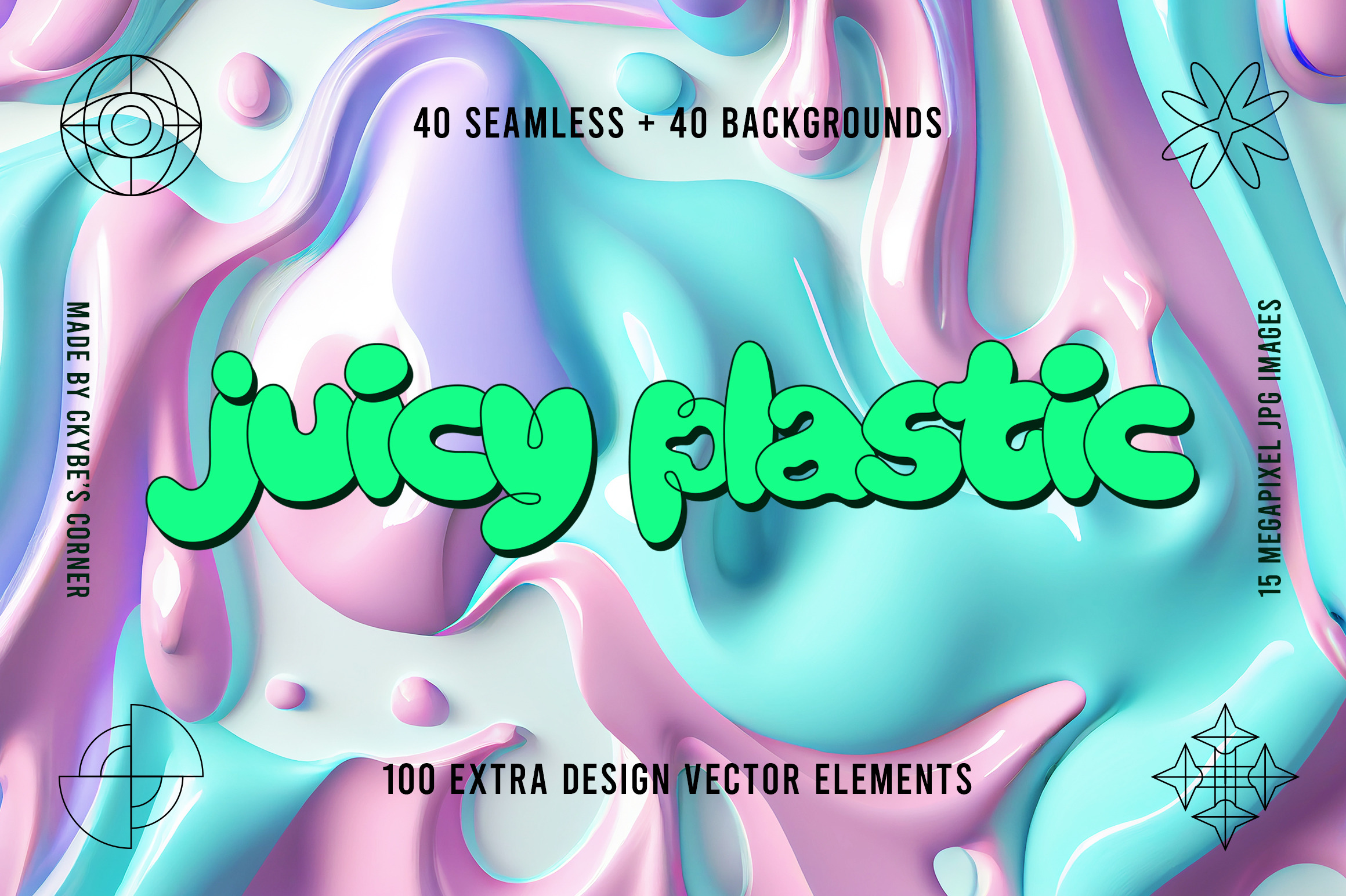 Juicy Plastic - Seamless & Melted, a Texture Graphic by Ckybe's Corner ...