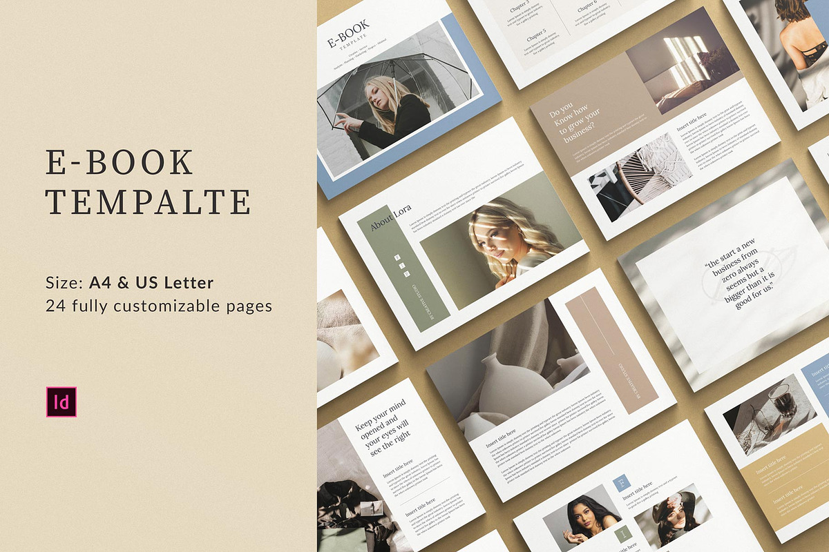 Ebook Template InDesign Brochure, a Magazine Template by ...