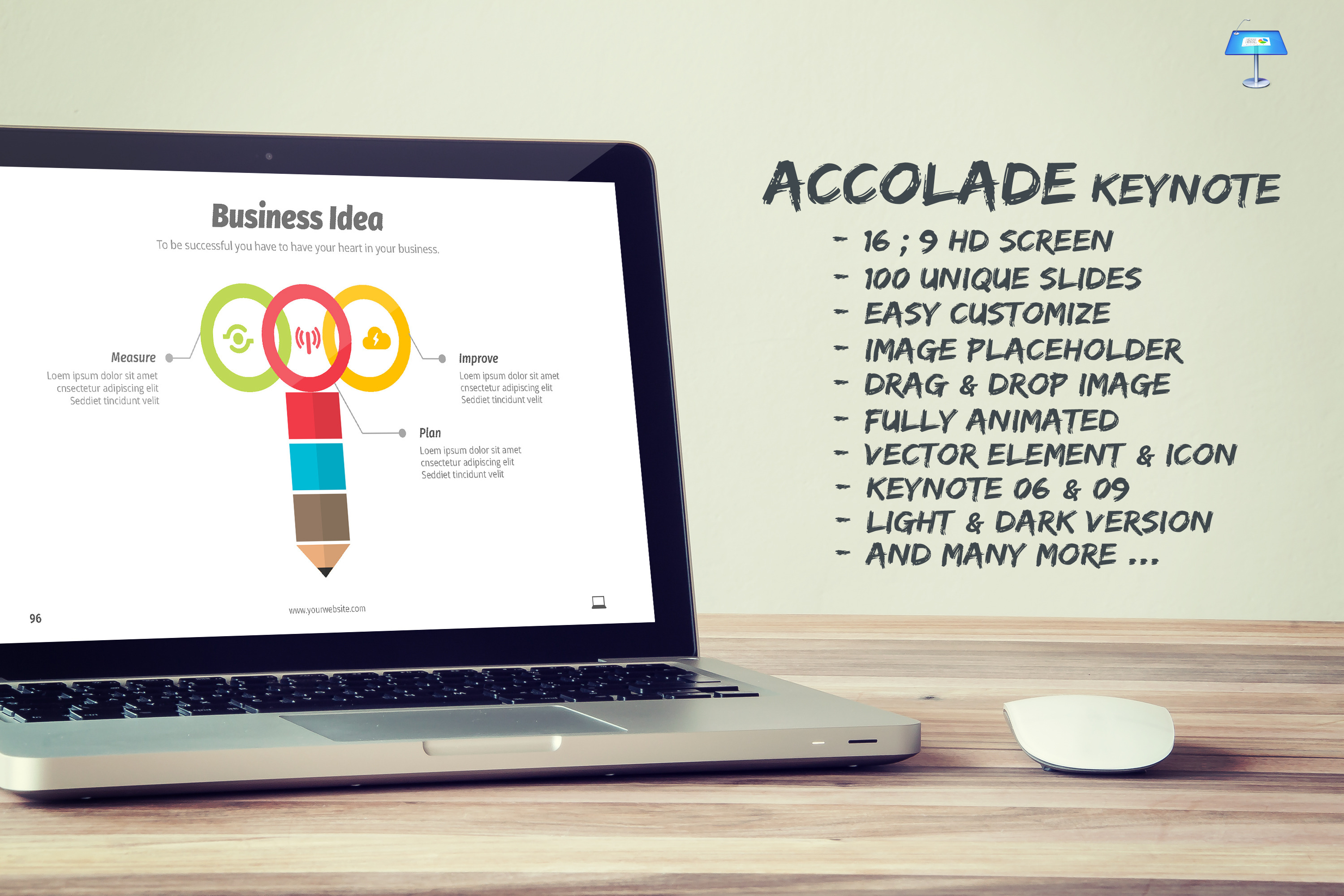 Accolade Keynote Template, a Presentation Template by DesignCorner