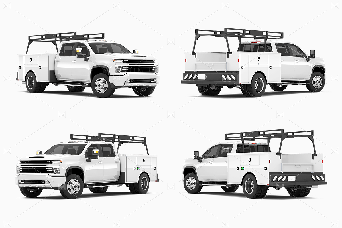 Chevy Silverado Service Body Mockup