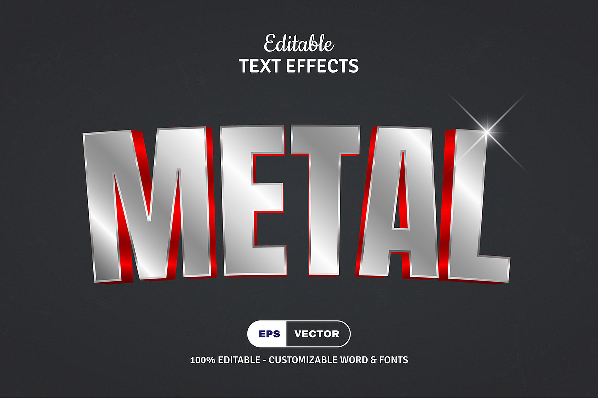 Editable Metal Text Effects
