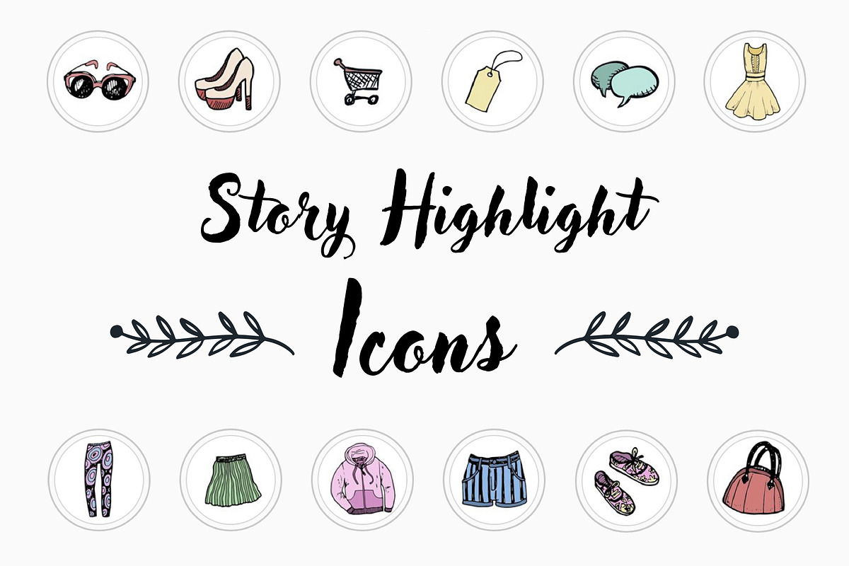 Instagram Story Highlight Icons, a Social Media Template by IO Design