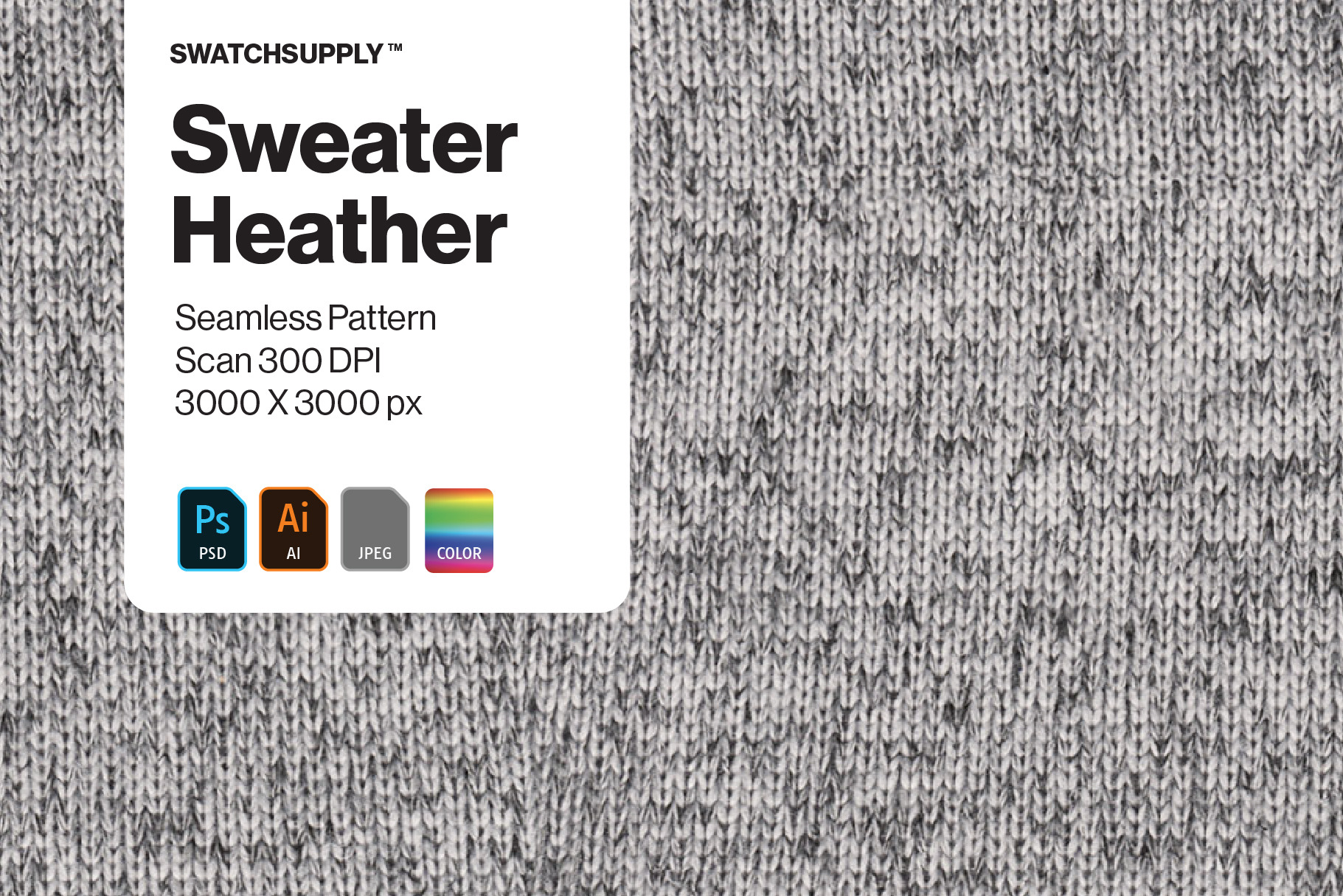 Sweater Heather Texture Pattern, a Pattern Graphic by Swatch Supply