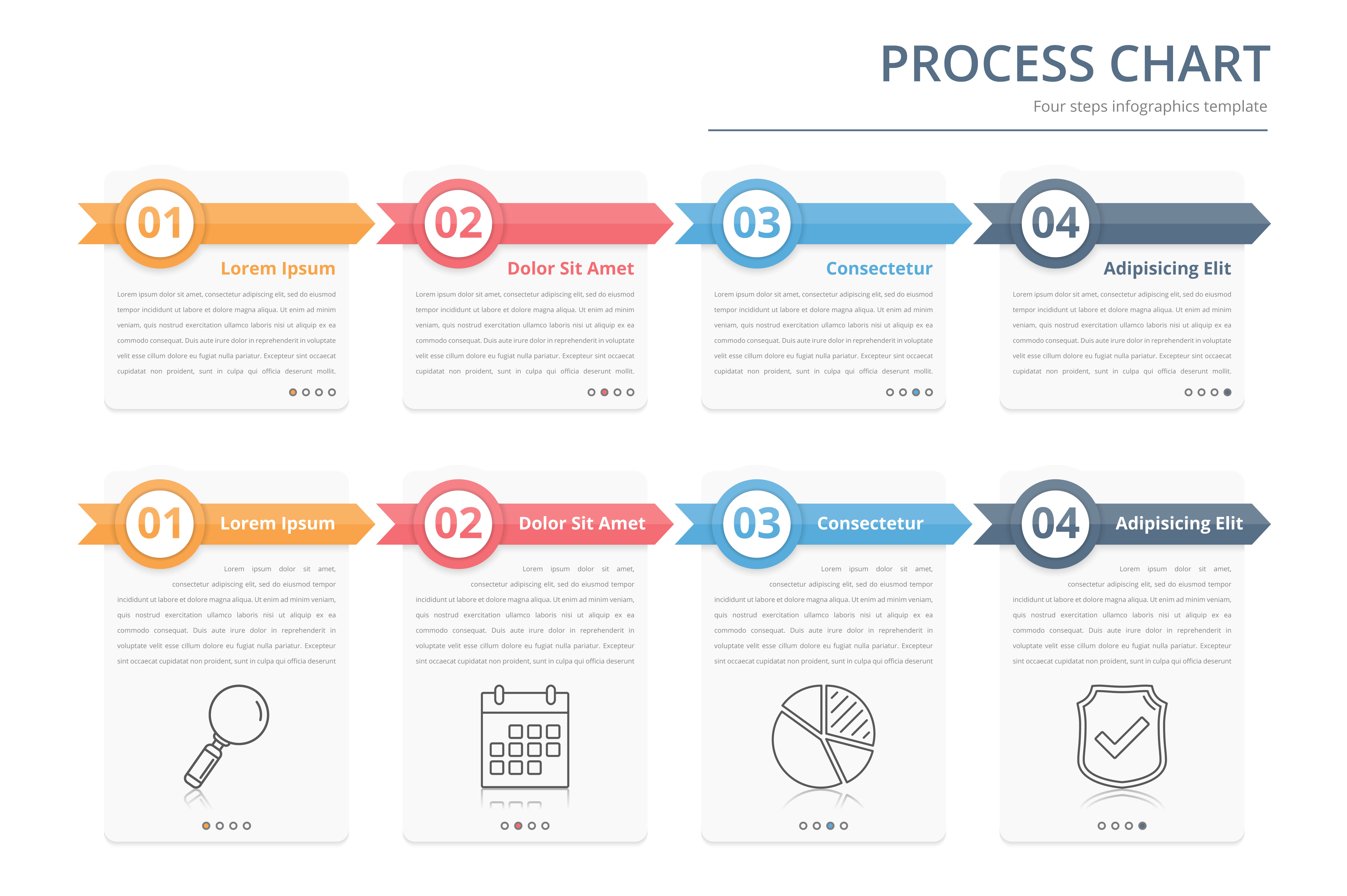 Infographic Template for Process, a Graphic by PixMarket