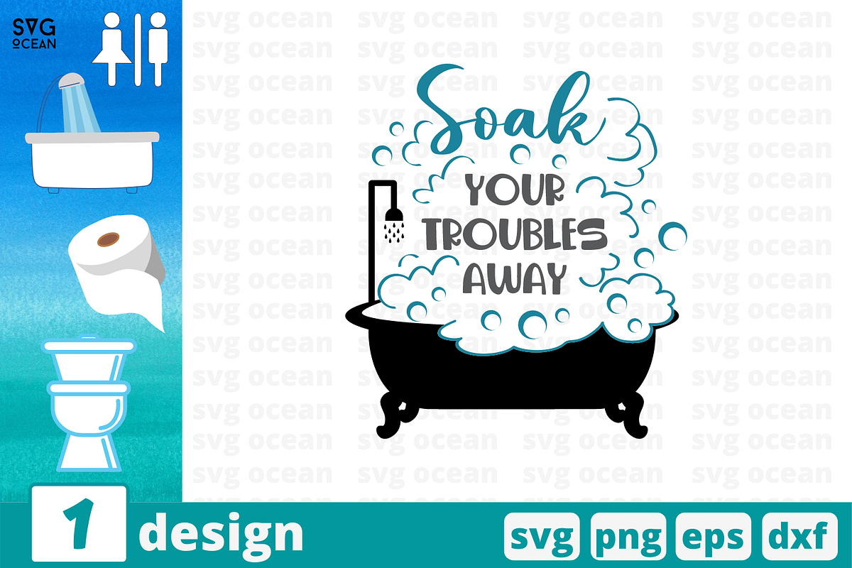 Bathroom SVG Bundle, an Illustration by svgocean
