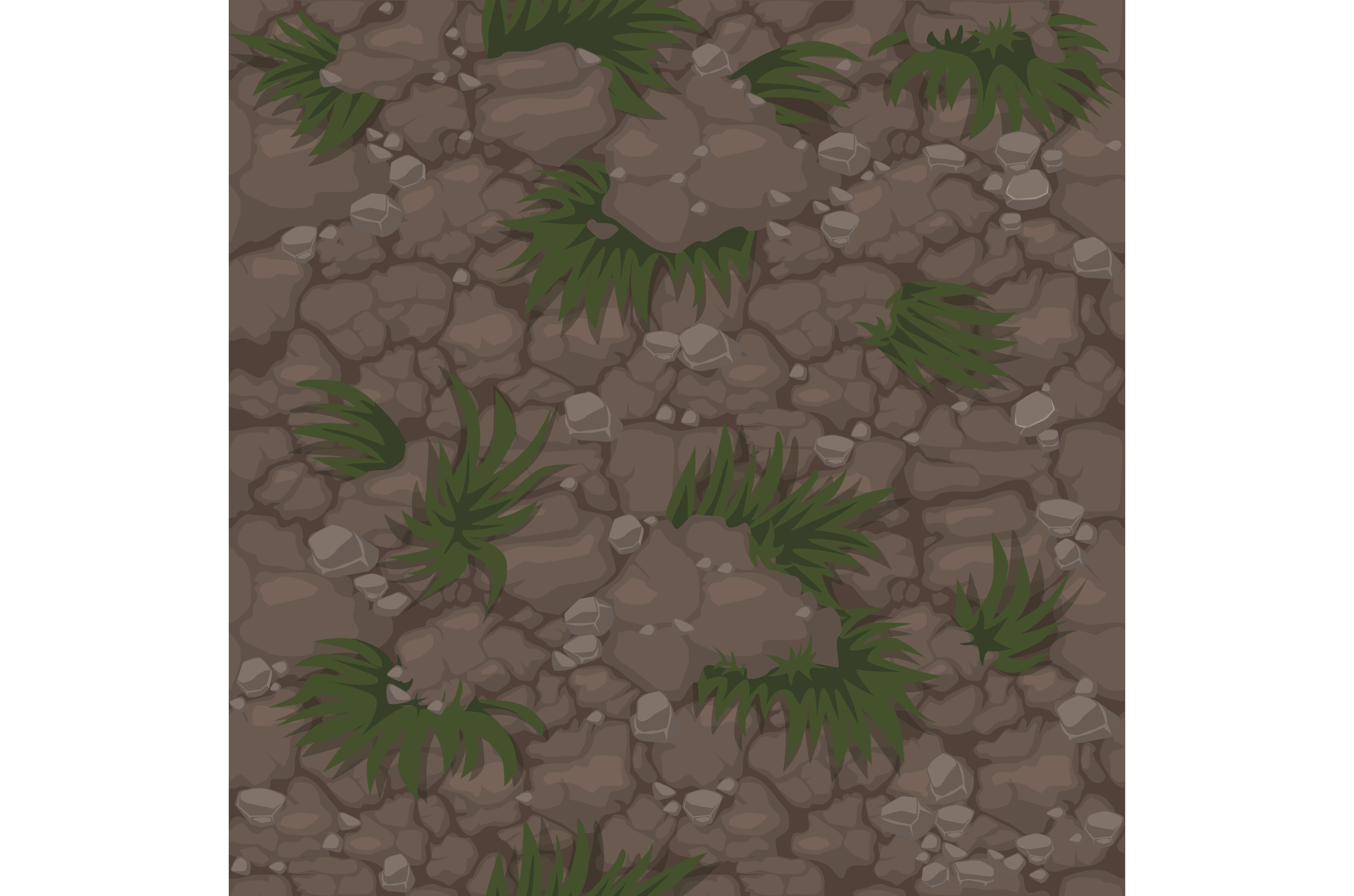 Seamless ground pattern with grass, a Texture Graphic by BabySofja