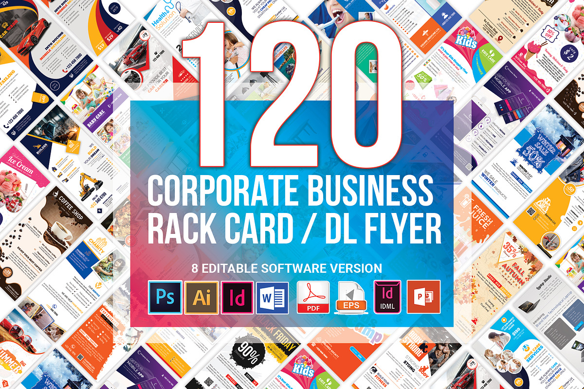 120 DL Flyers | Rack Card 99% OFF, a Flyer Template by Imagine Design ...