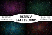 26 Beautiful Nebula Backgrounds | Textures ~ Creative Market