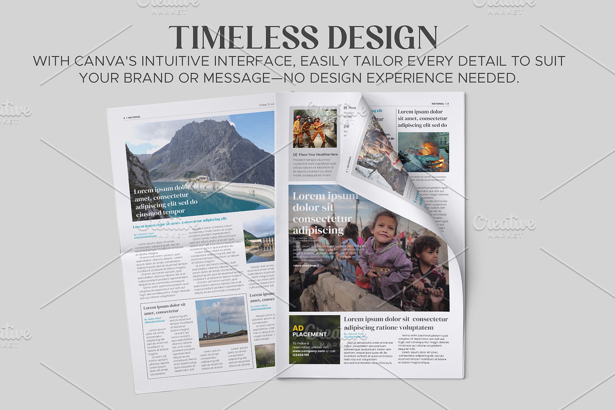 Canva Tabloid Newspaper Template