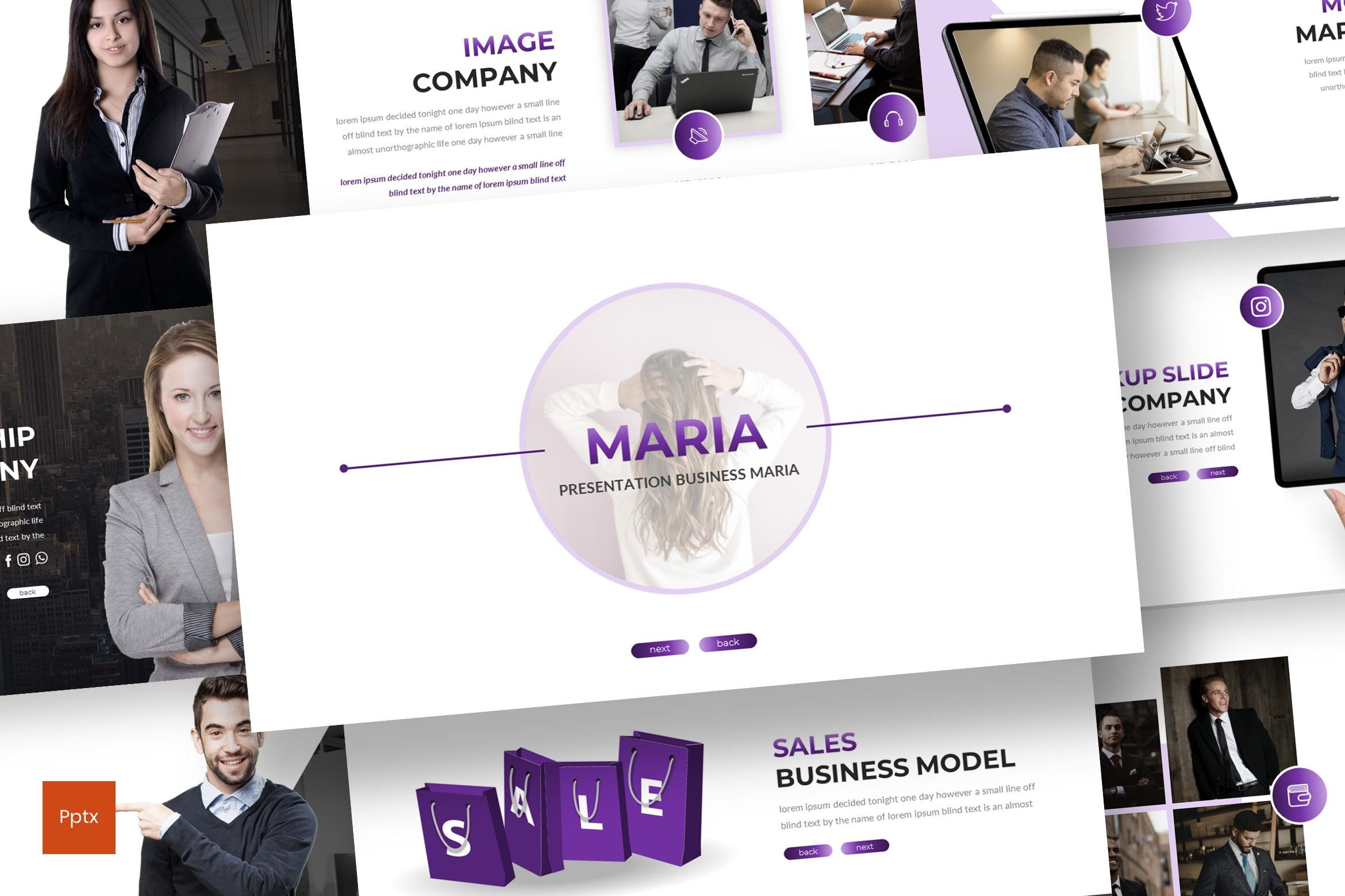 Maria - Powerpoint Template, a Presentation Template by inspirasign