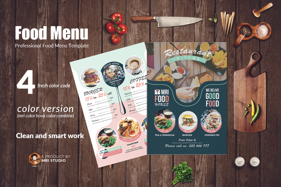 Food Menu Template | Brochure Templates ~ Creative Market