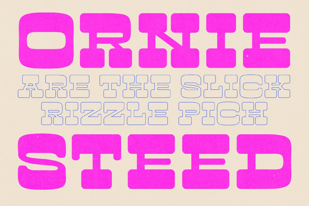 Modslaic, a Slab Serif Font by graphicook