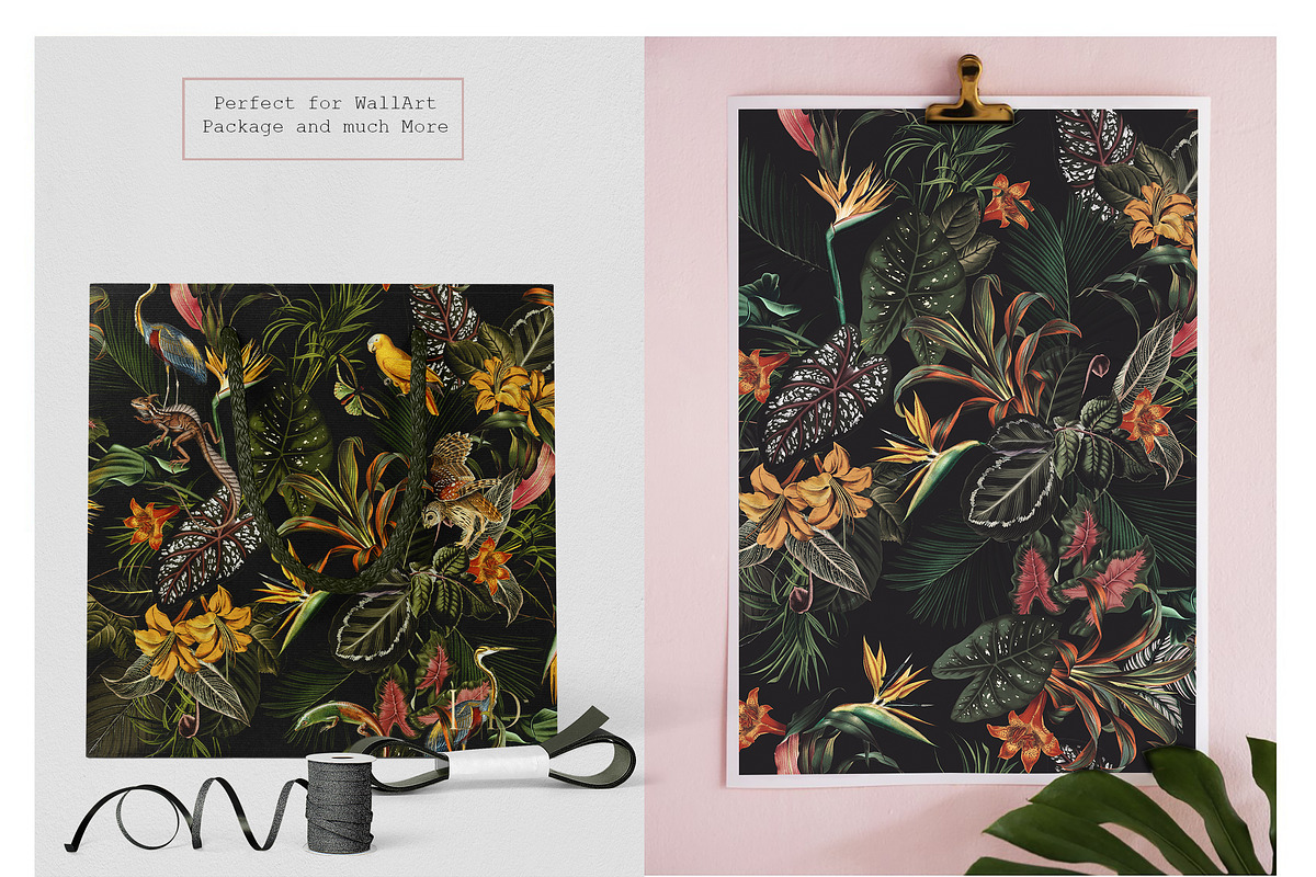 Subdued Tropical Prints, a Wallpaper Graphic by Luiz da Rolt Grathwohl