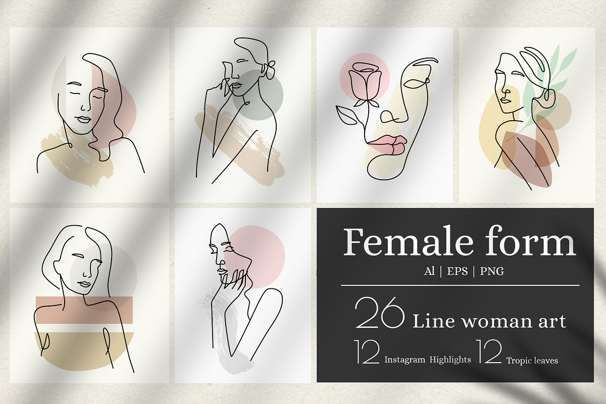 Female line form., an Illustration by bioraven | Creative Market