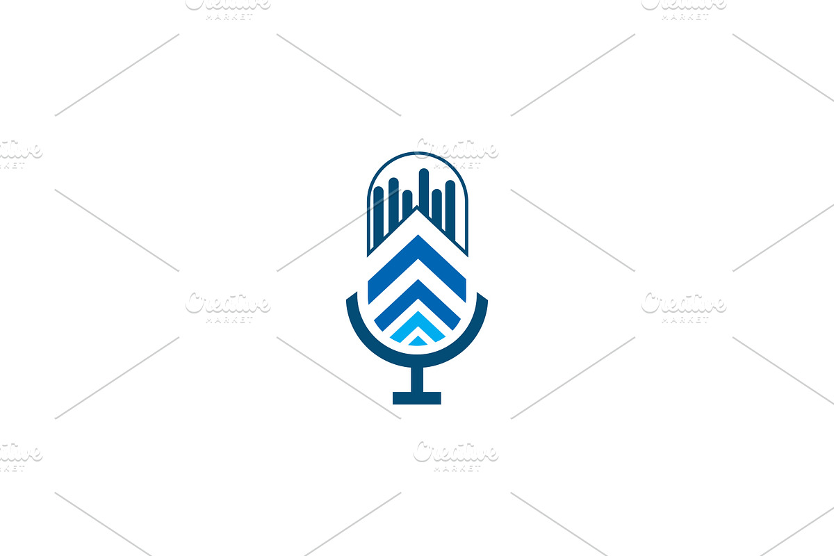 Microphone Logo, a Branding & Logo Template by Creative_Graphic