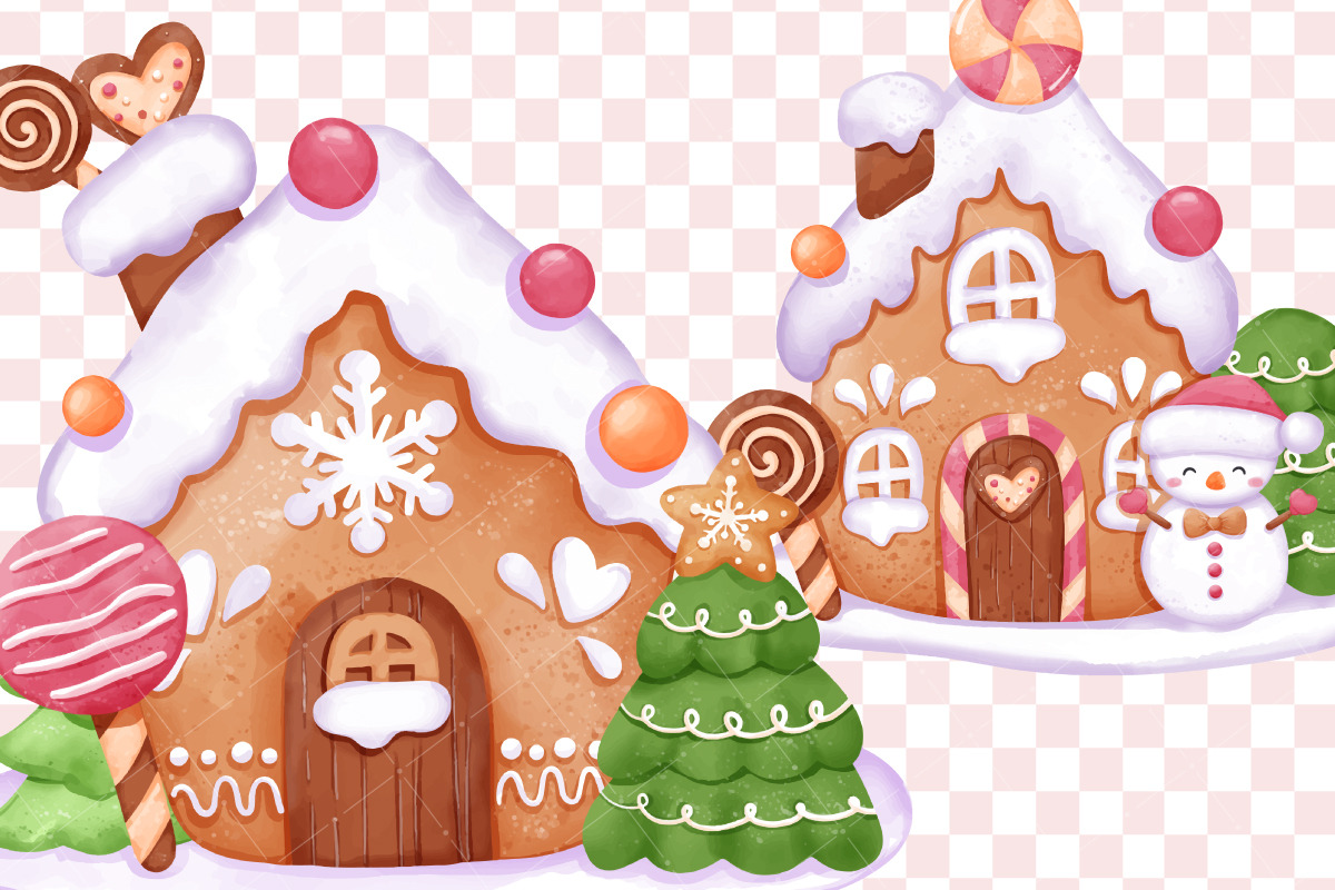 Christmas Ginger Bread House Clipart