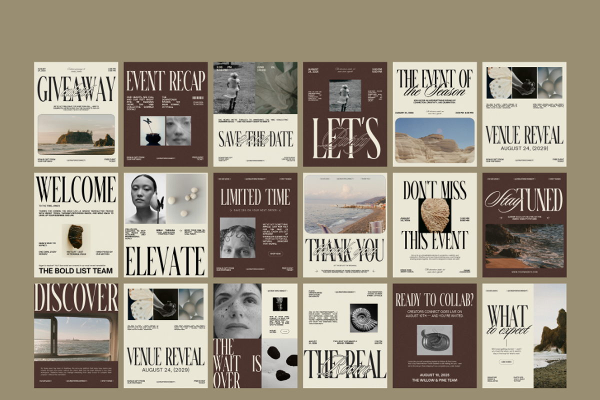 40 Event Marketing Canva Templates | Amare Creative