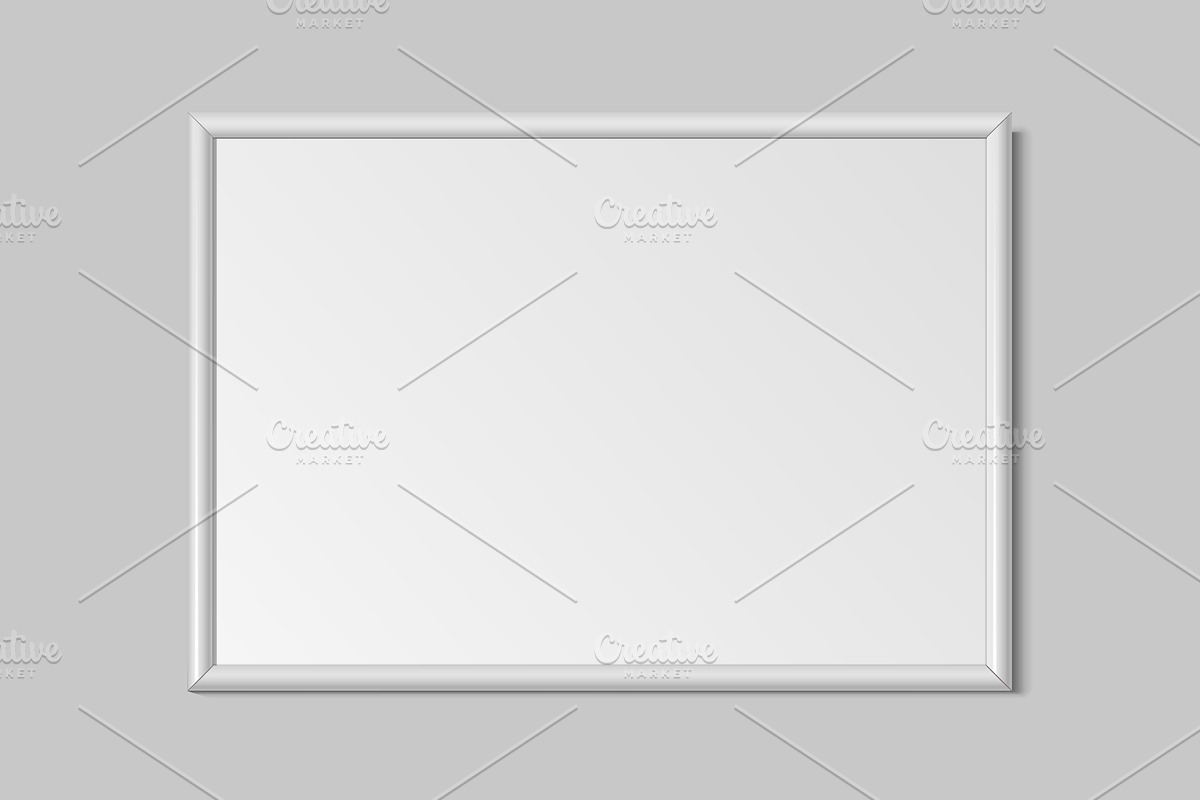Realistic horizontal vertical frame, a Print Template by Sunny