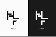 Monogram icon logo HF | Branding & Logo Templates ~ Creative Market