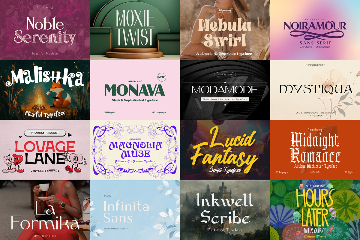 Valentine's Day Font Bundle, a Sans Serif Font by HipFonts