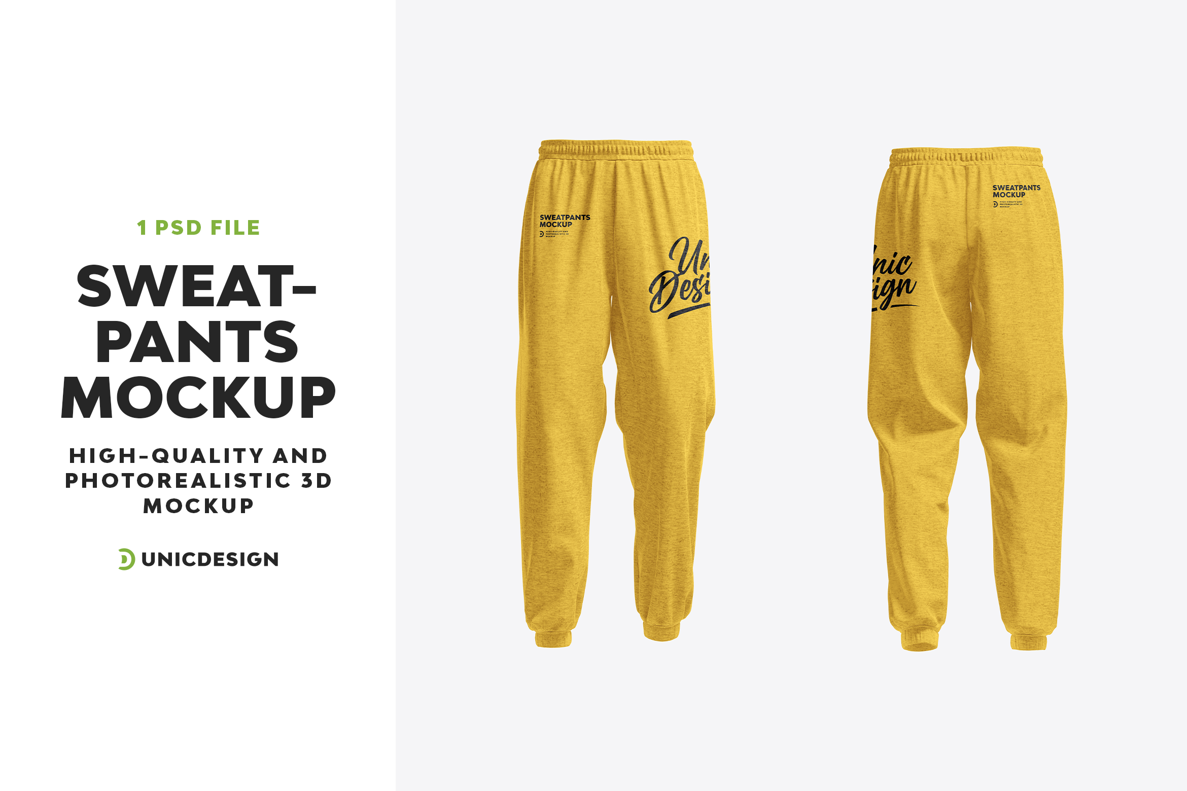 Sweatpants Mockup, a Bottom Mockup by UnicDesign
