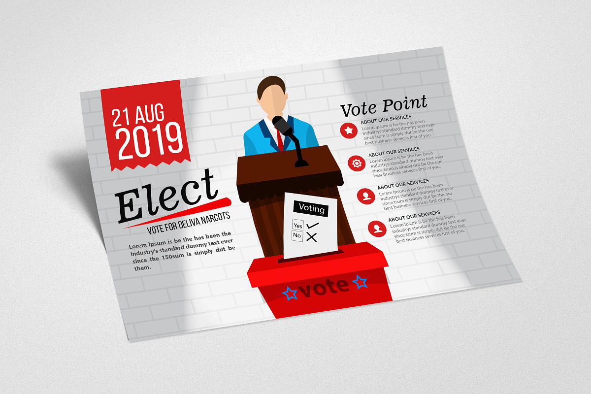 Voting Elections Psd Flyer Templates, a Flyer Template by Business Flyers