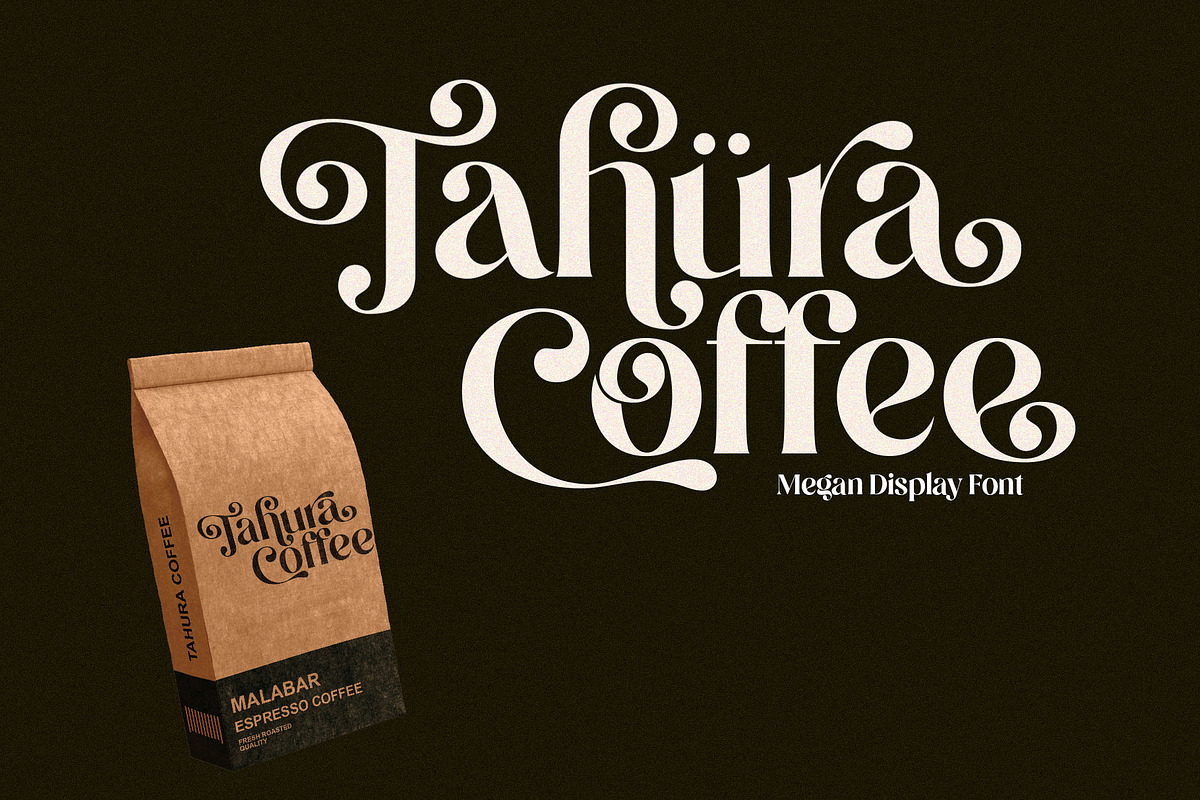 Megan Display Font, a Sans Serif Font by INKSUN™