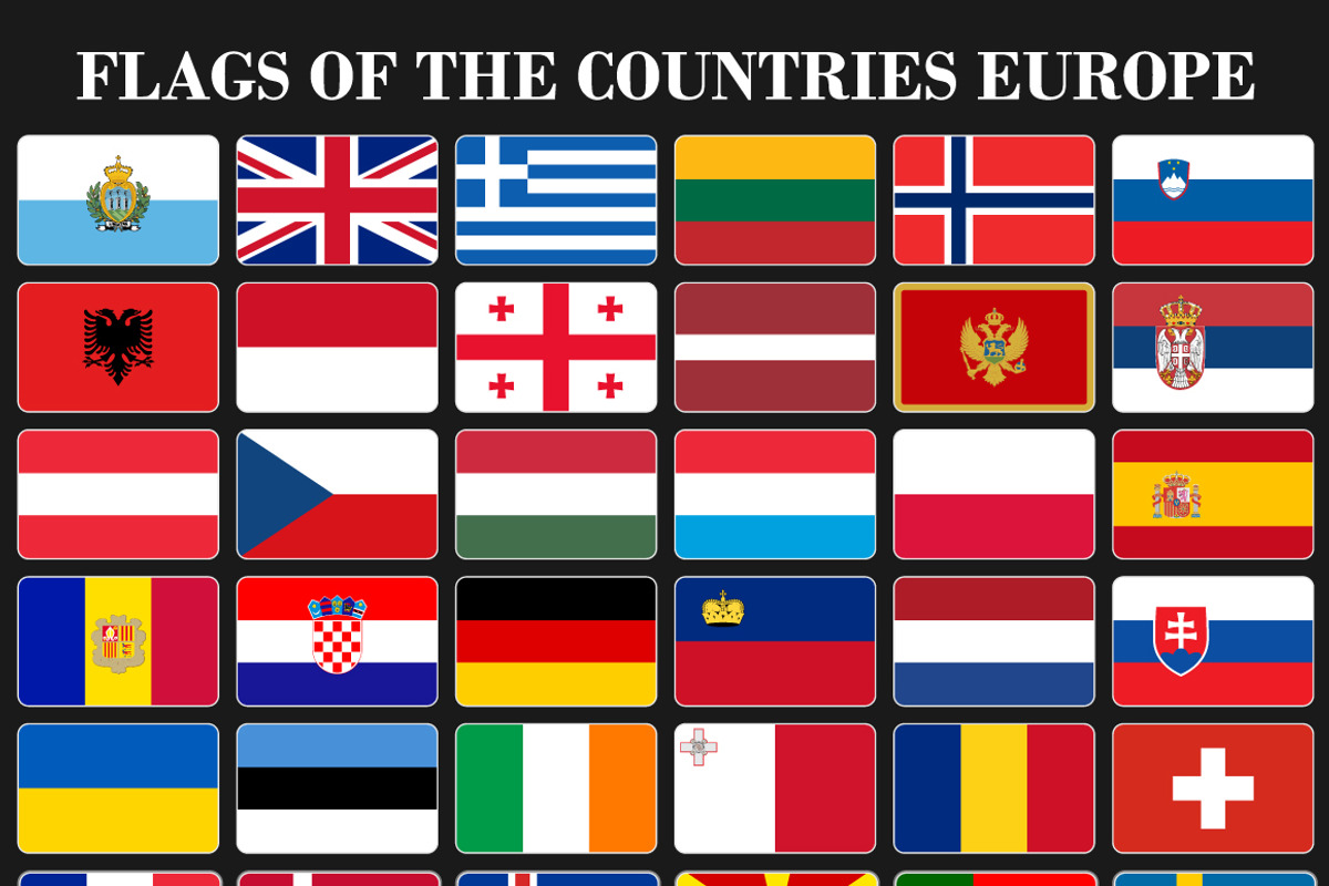 252 world flags, an Illustration by Vectorchoice