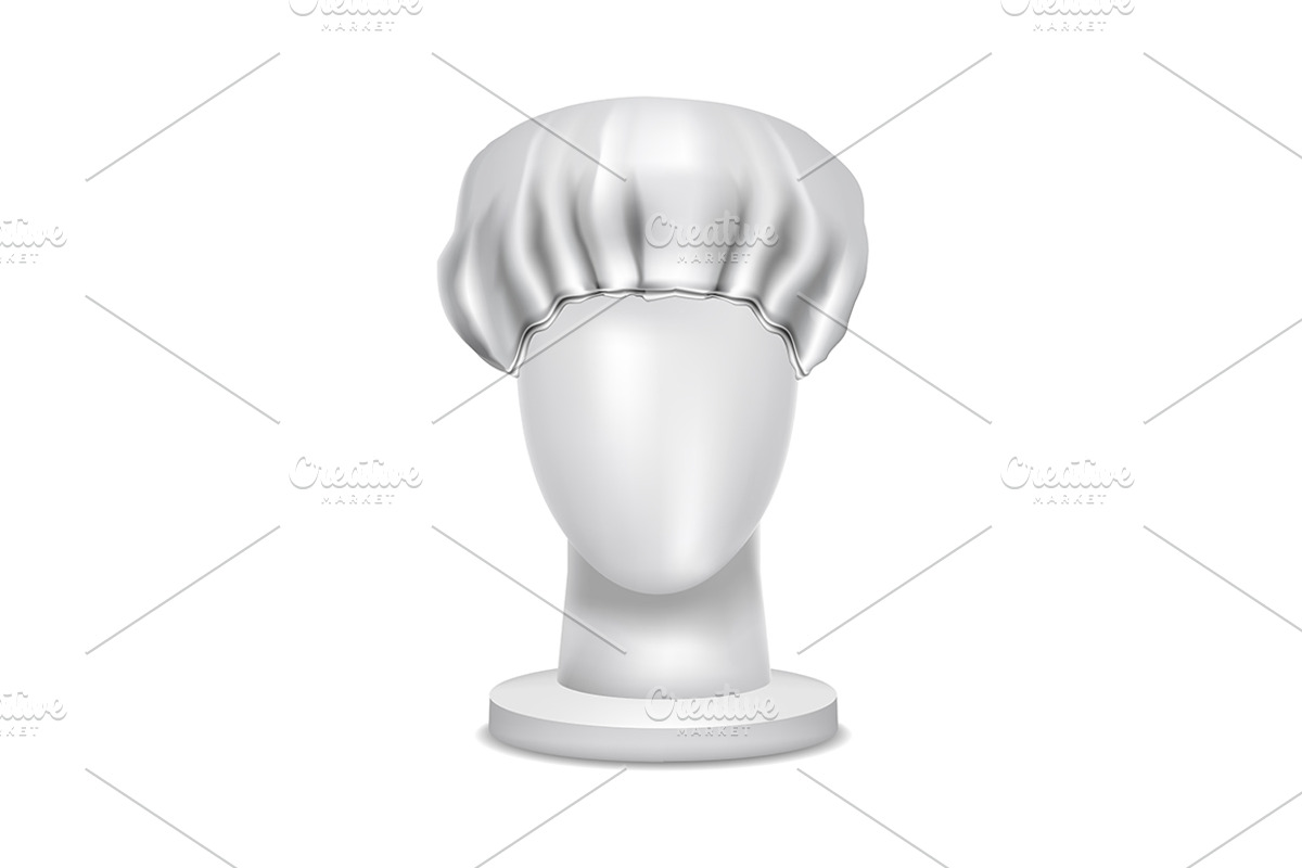 Blank Shower Cap Template Mockup, an Object Graphic by Bigmouse_art