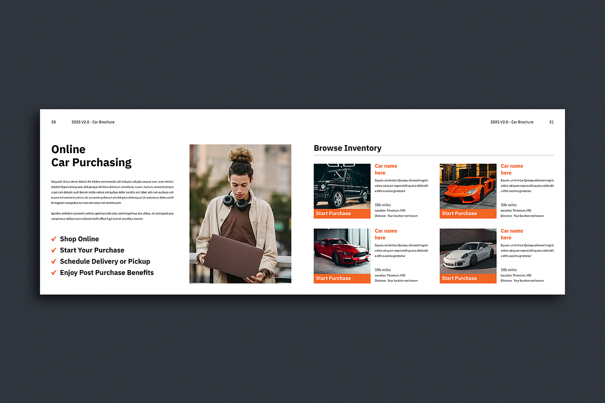 Car Brochure | Canva, InDesign, a Brochure Template by ArtisticLand ...