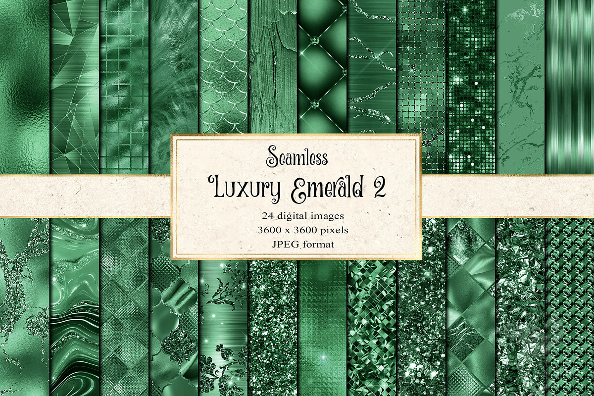 Luxury Emerald Textures, a Texture Graphic by Digital Curio