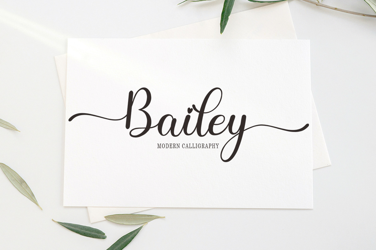 Bailey Script, a Script Font by Bosstype Studio