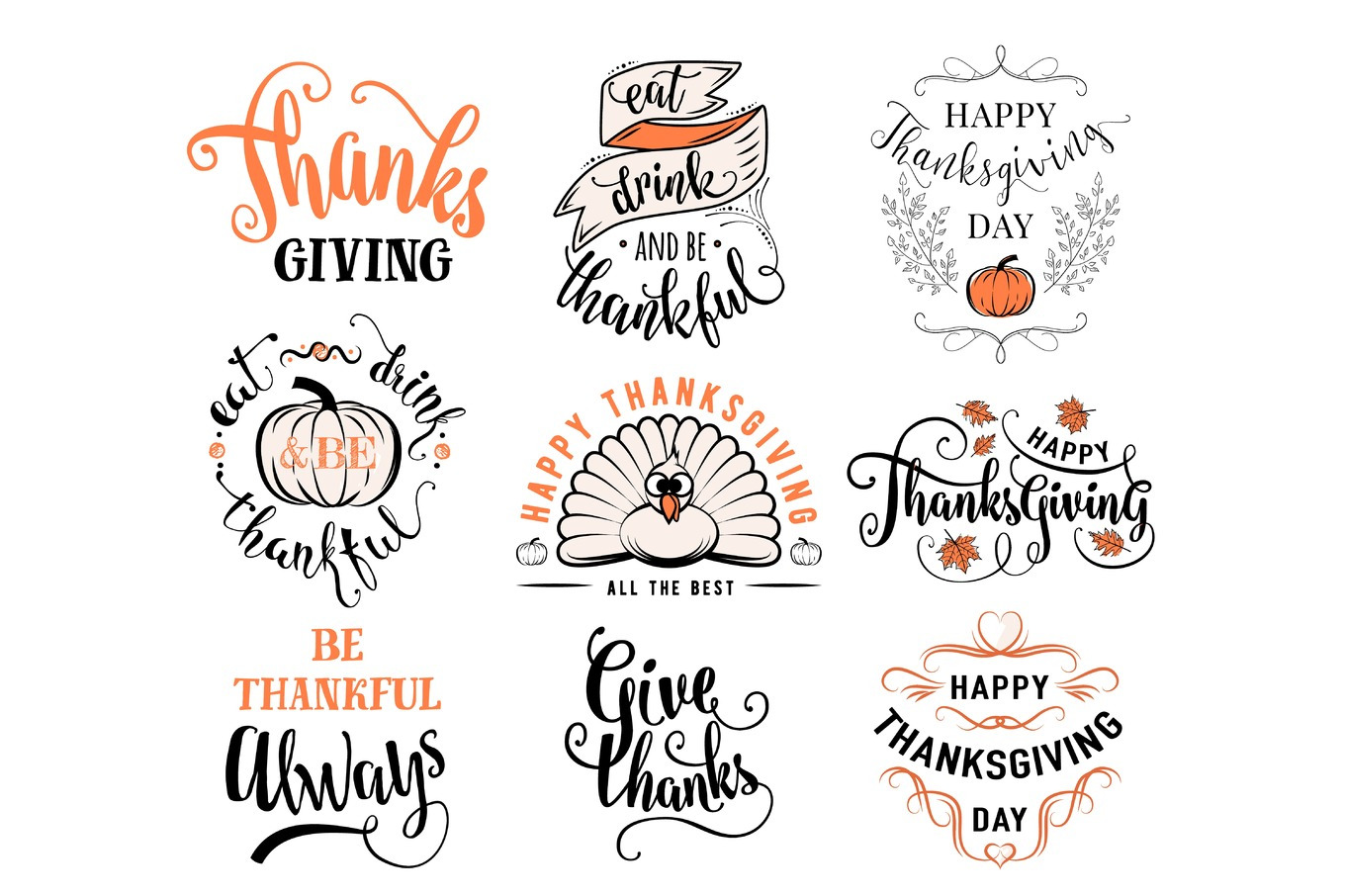 Thanksgiving wishes overlays, an Object Graphic by Zaie