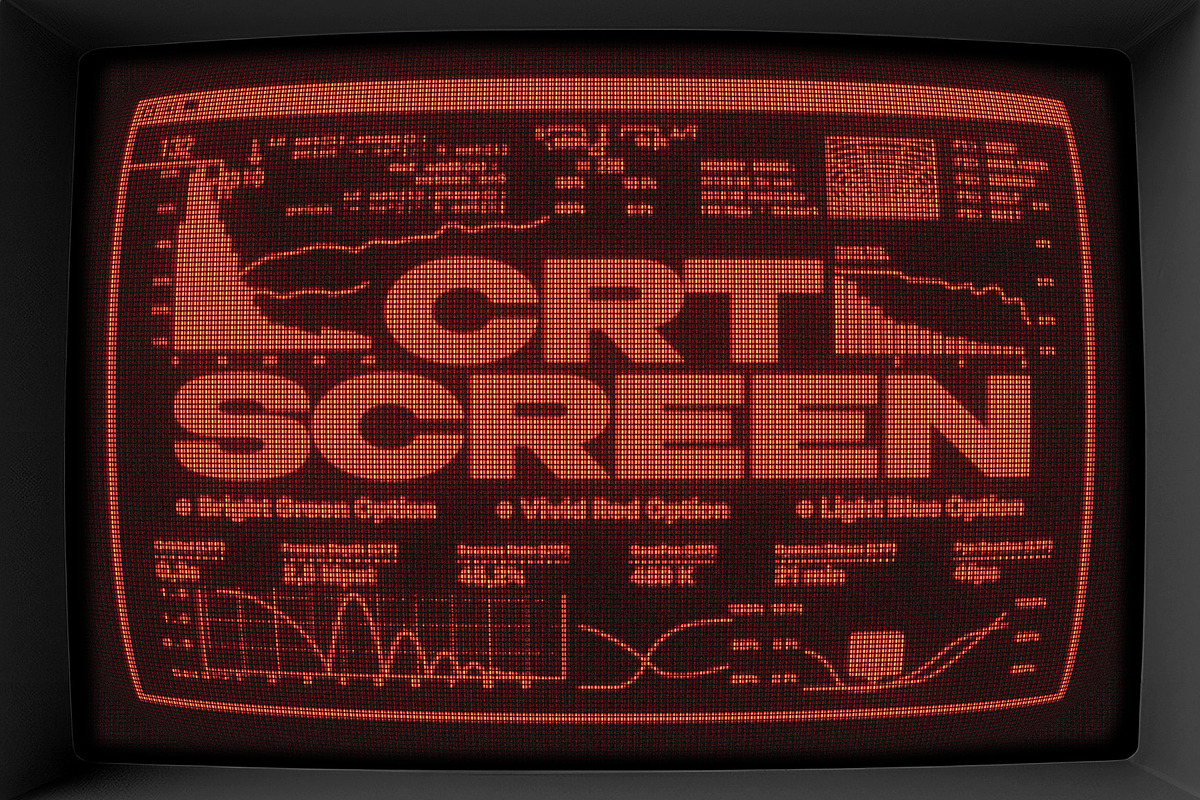 CRT Screen Text Effect, a Layer Style Add-On by Design Squad