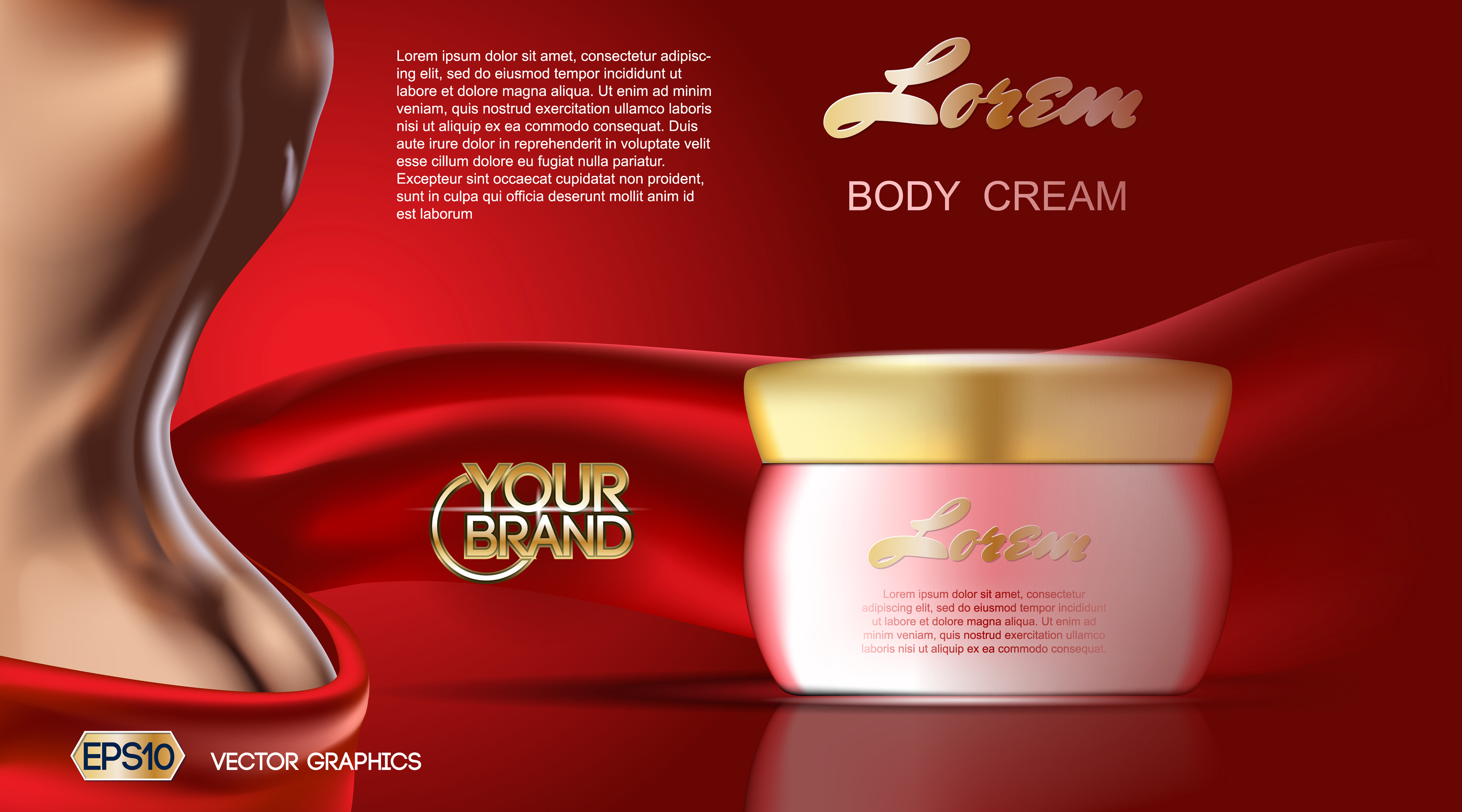 Vector skin care body cream mockup, a Packaging Mockup by frimufilms ...