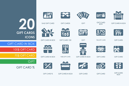 Gift Cards icons, an Icon by Palau