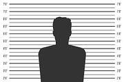 Police lineup, mugshot table. | People Illustrations ~ Creative Market