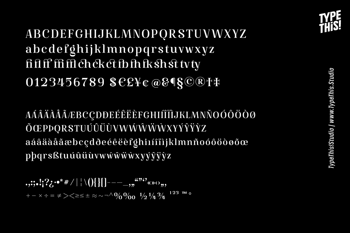 Famosa Core Edition, a Serif Font by TypeThis!Studio | Creative Market